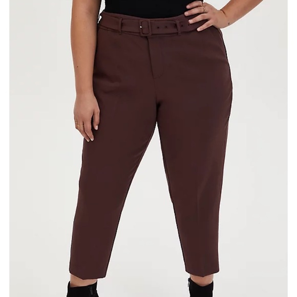 torrid | Pants & Jumpsuits | Nwt Torrid Maroon High Rise Work Career ...